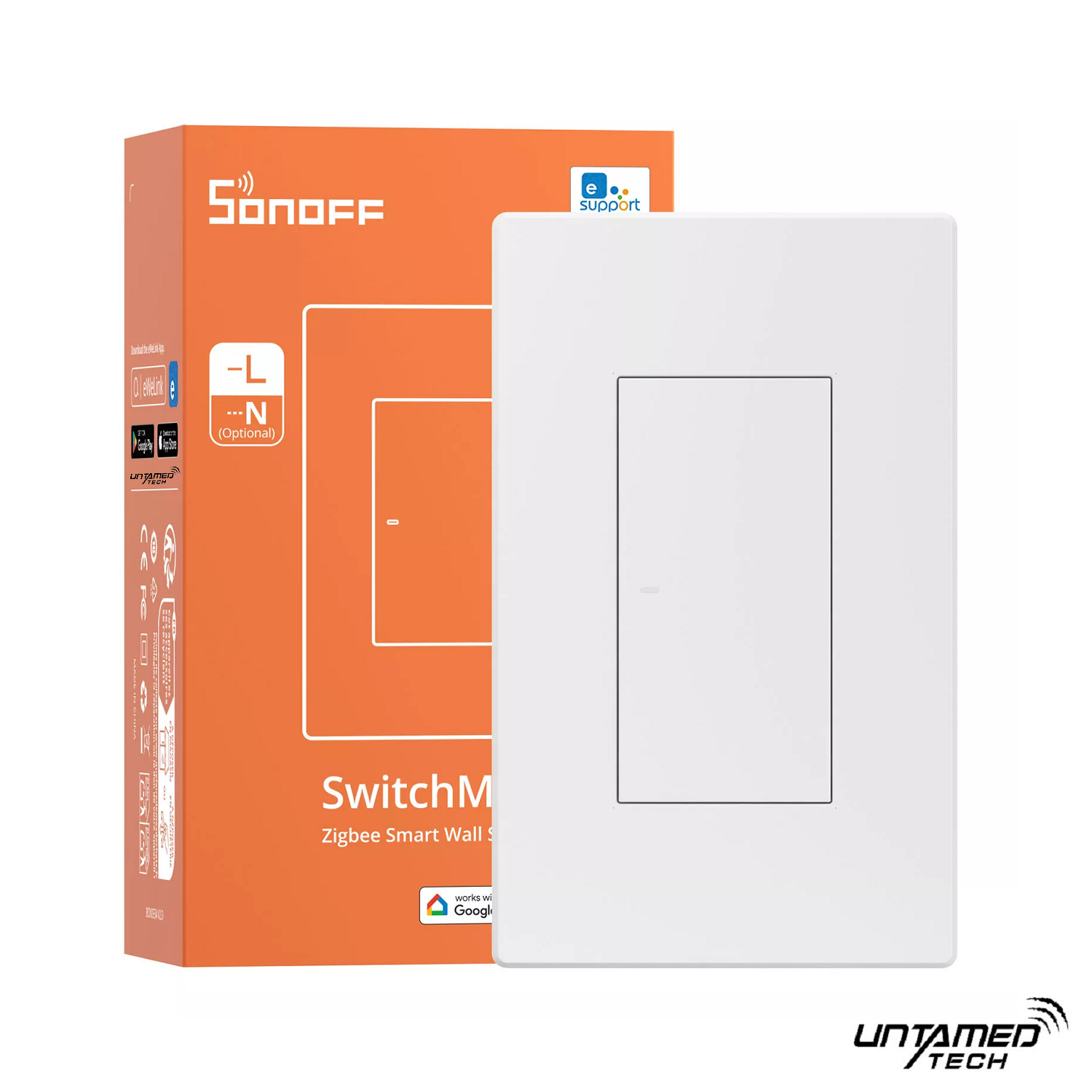SONOFF Zigbee Smart Wall Switch ZBM5 – No Neutral 1CH - Untamed Tech
